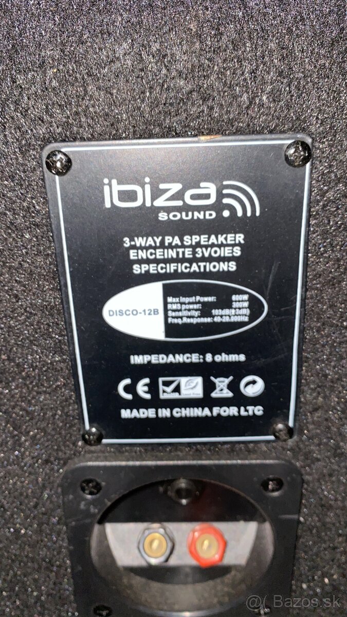 Predam repraky IBIZA disco-12B 300RMS - Bratislava | Bazoš.sk