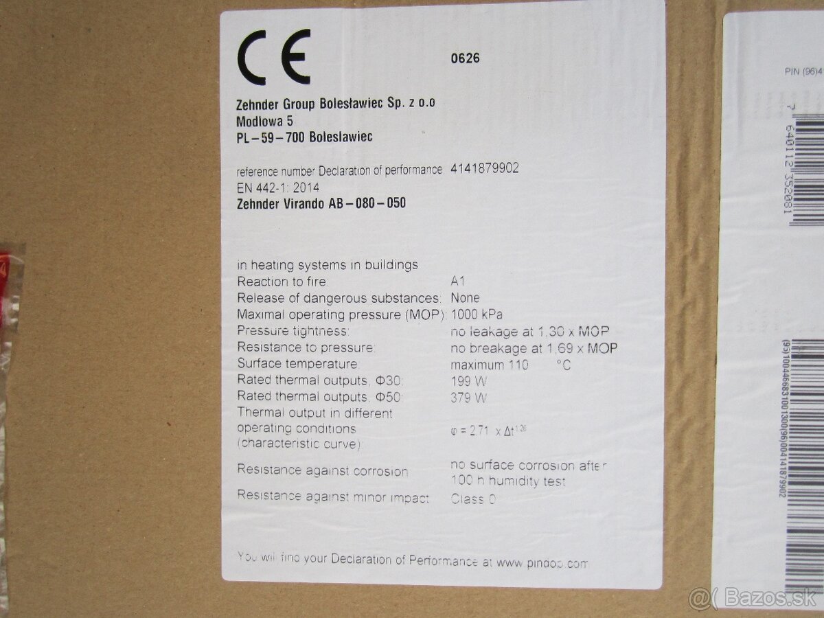 Radiator rebrikovy - Partizánske | Bazoš.sk