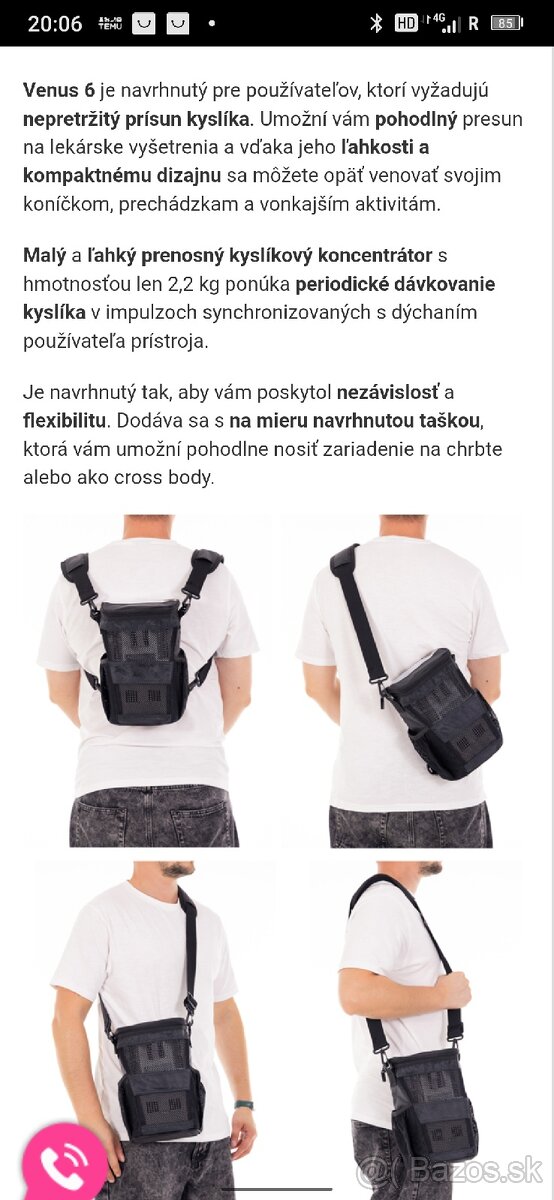 Venus 5 Prenosný kyslíkový koncentrátor - Topoľčany | Bazoš.sk