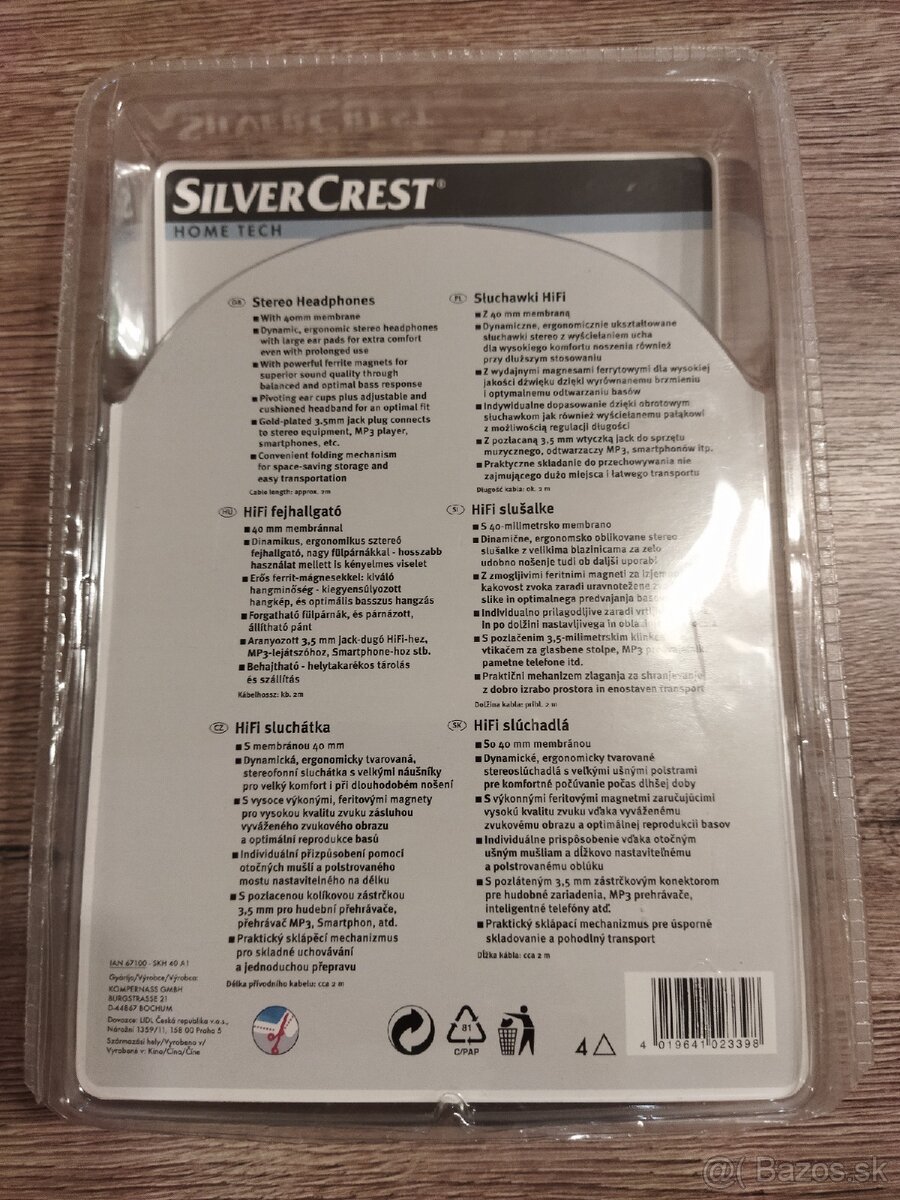 Silvercrest slúchadlá - Košice-okolie | Bazoš.sk