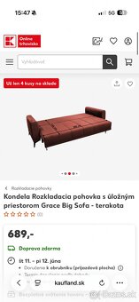 Gauč/ Sedačka rozkladacia ŠEDÁ - Bratislava | Bazoš.sk