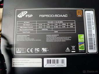 500W ATX zdroj Fortron - Piešťany | Bazoš.sk