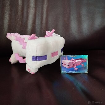 Nový Axolotl Minecraft + holografická kartička Panini - Žiar nad Hronom ...