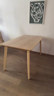 Stôl LISABO (ikea) jaseňová dyha, 140x78 cm - Bratislava | Bazoš.sk