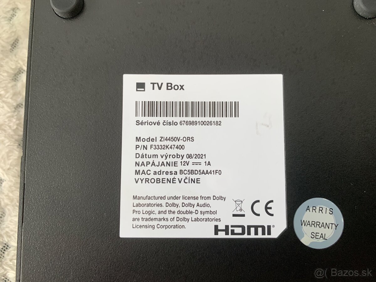 Orange tv box arris - Nové Zámky | Bazoš.sk