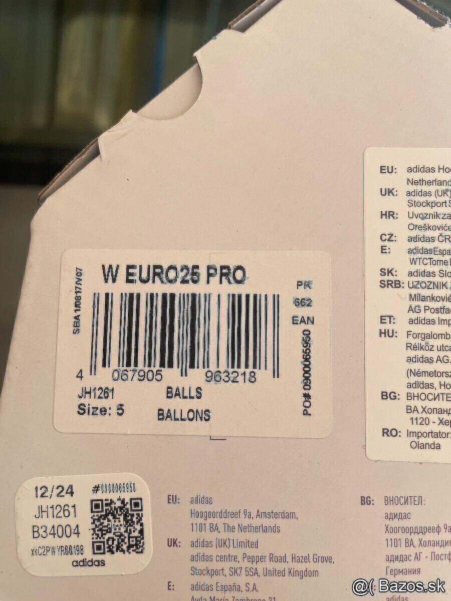 FUTBALOVA LOPTA ADIDAS EURO 25 PRO - Dolný Kubín | Bazoš.sk