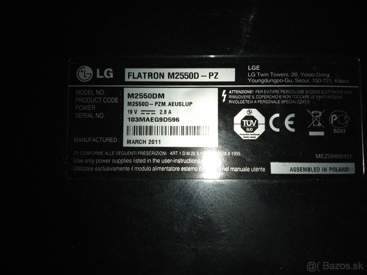 Predám LG tv-monitor - Bratislava | Bazoš.sk