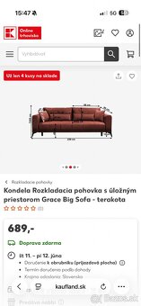 Gauč/ Sedačka rozkladacia ŠEDÁ - Bratislava | Bazoš.sk