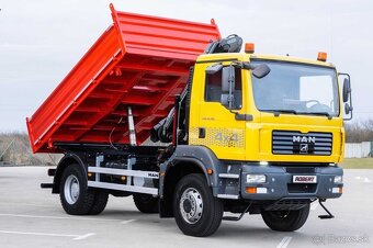 MAN TGA 18.280 4X4 TROJSTRANNÝ SKLÁPAČ HYDRAULICKÁ RUKA /EU4 ...