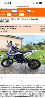Predám minibike 125 v zachovalom stave - Dolný Kubín | Bazoš.sk