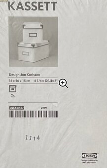 IKEA KASSETT úložné boxy 4 ks čierne - Bratislava | Bazoš.sk